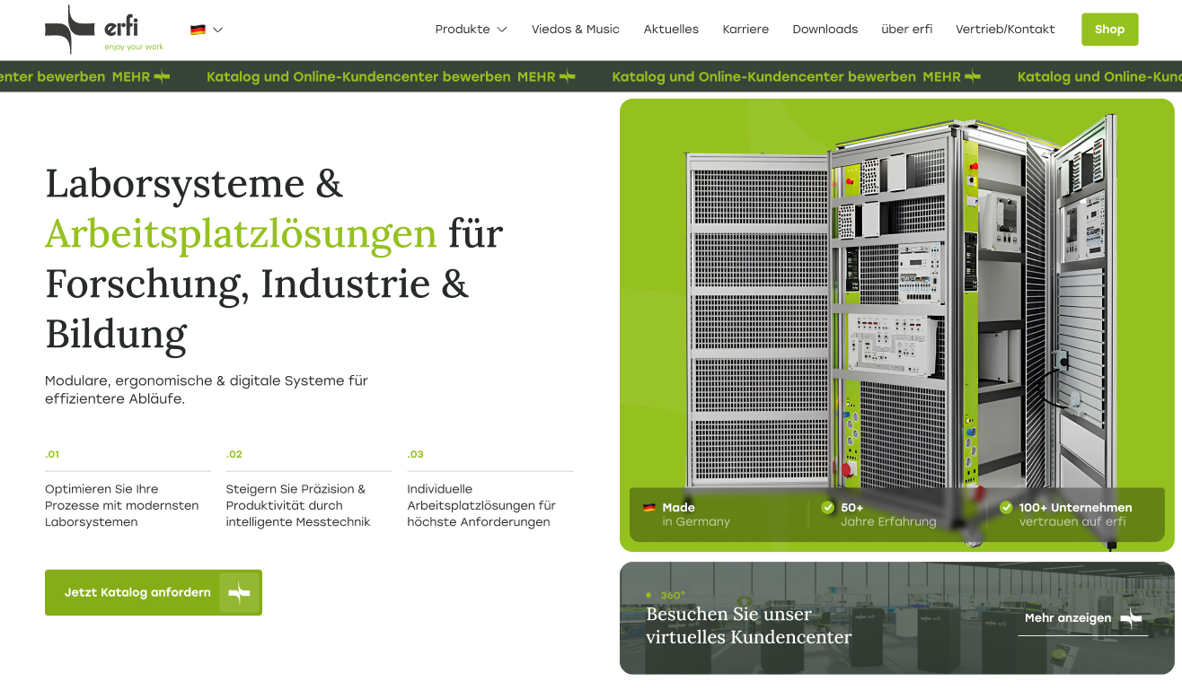 erfi: Efficient complete solutions for your laboratory